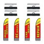VEVOR Auto Repair Advertising Feather Flag Kit Swooper Flags and Poles ...