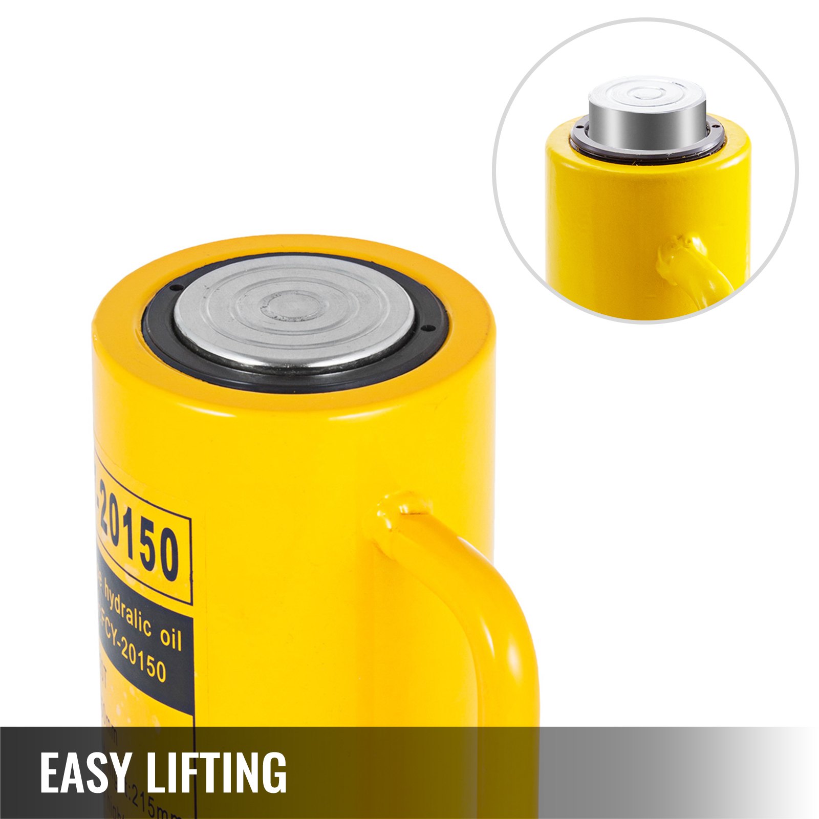 VEVOR 20 Ton Stroke Hydraulic Cylinder Jack Solid Ram Hydraulic ...