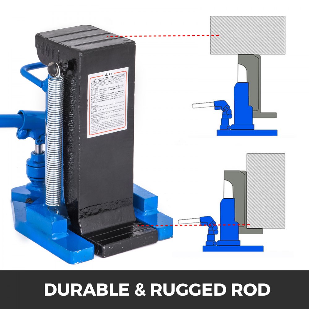 VEVOR Toe Jack Lift 5T 10T Hydraulic Machine Toe Jack Lift Air ...
