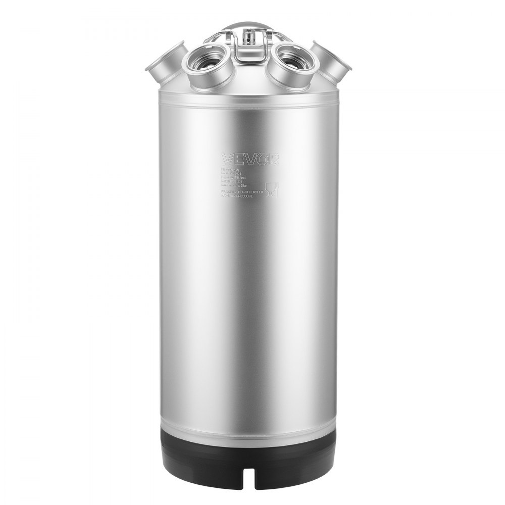 VEVOR Cleaning Keg, 5 Gallon/19L Keg Line Cleaning Kit with 4 D Coupler ...