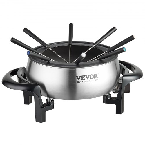 VEVOR Electric Fondue Pot Set for Cheese & Chocolate, 3 Quart Chocolate ...