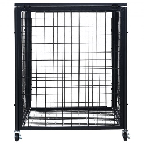 VEVOR Rolling Sports Ball Storage Cart, Lockable Basketball Cage with ...