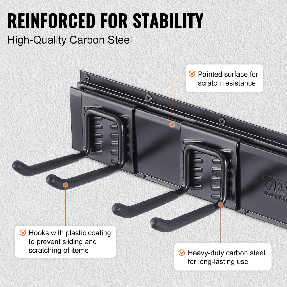 VEVOR Garage Tool Organizer, 300 lbs Max Load Capacity, Wall Mount Yard ...