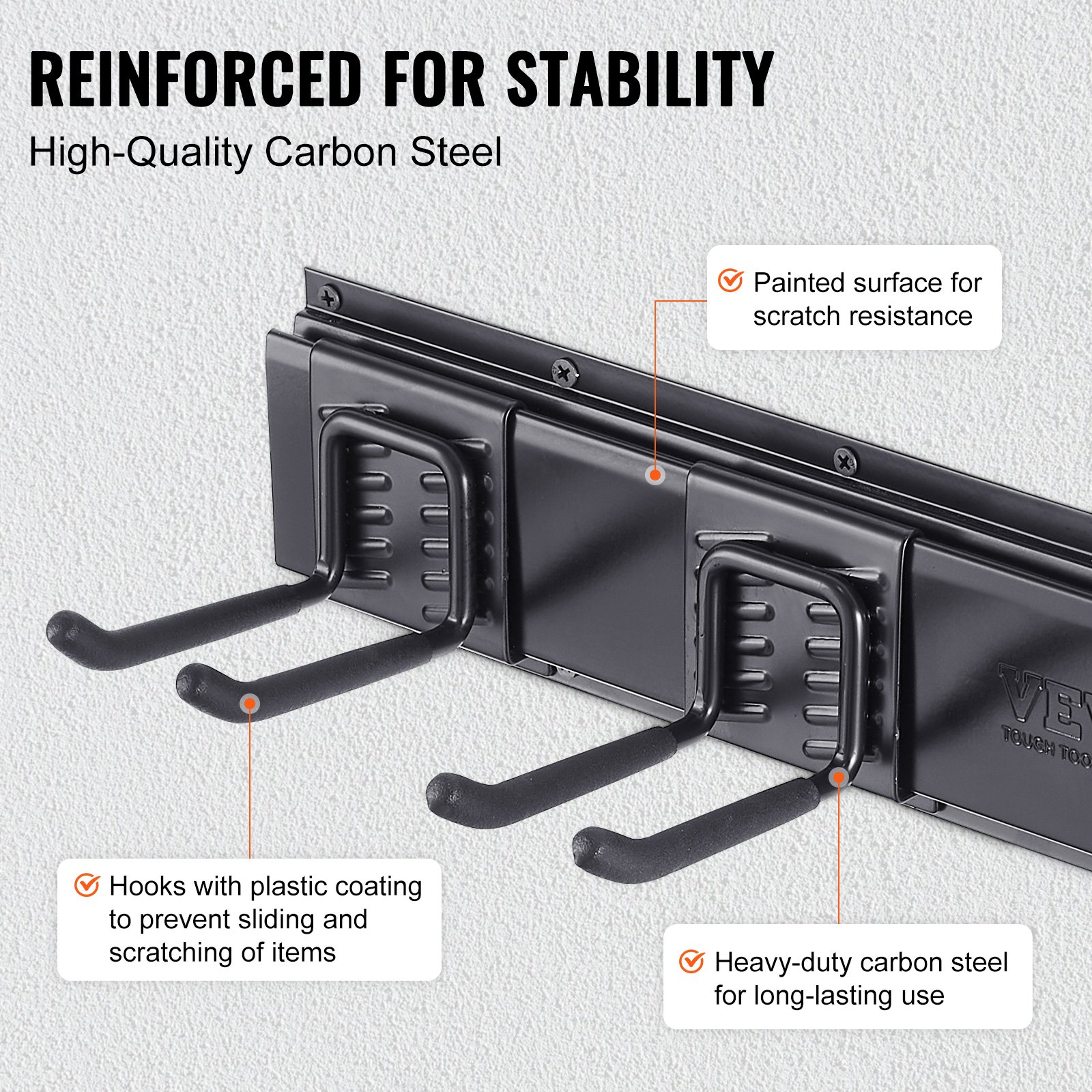 VEVOR Garage Tool Organizer, 300 lbs Max Load Capacity, Wall Mount Yard ...