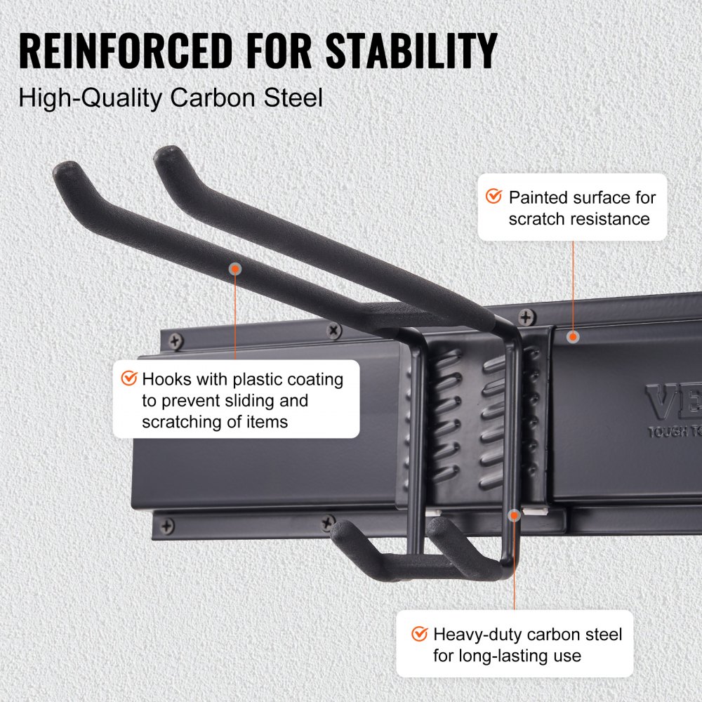 VEVOR Garage Tool Organizer, 800 lbs Max Load Capacity, Wall Mount Yard ...