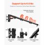 VEVOR Boom Arm Light Stand — Heavy Duty Wall Mount 39.37in
