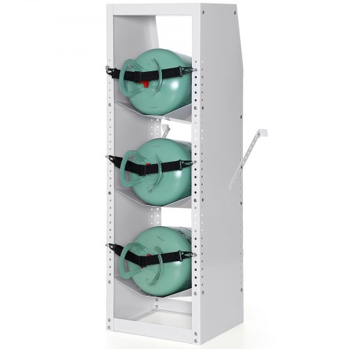 VEVOR Refrigerant Tank Rack, with 3 x 30-50lb Bottle Tanks, Cylinder ...