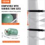VEVOR Refrigerant Tank Rack, with 3 x 30-50lb Bottle Tanks, Cylinder ...