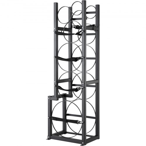 VEVOR Refrigerant Tank Rack, with 1 x 50lb, 2 x 30lb and Other 3 Small ...