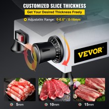 VEVOR Meat Slicer - Slice Meat Into Piece Effortlessly