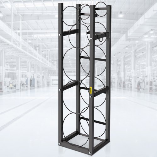 VEVOR Refrigerant Tank Rack Cylinder Tank Rack with 3-14kg and 3 Small ...