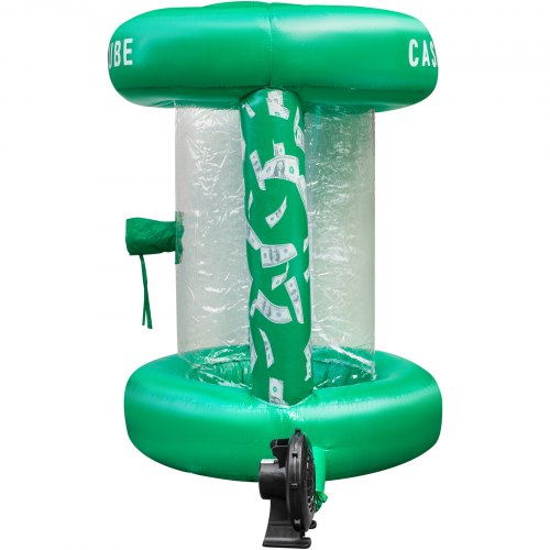 VEVOR Inflatable Cash Cube with Two Blowers Inflatable Cash Cube Booth ...