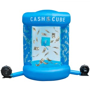 VEVOR Inflatable Cash Cube with Two Blowers Inflatable Cash Cube Booth ...