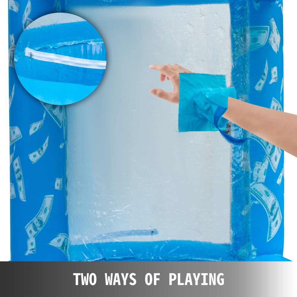 VEVOR Inflatable Cash Cube with Two Blowers Inflatable Cash Cube Booth ...