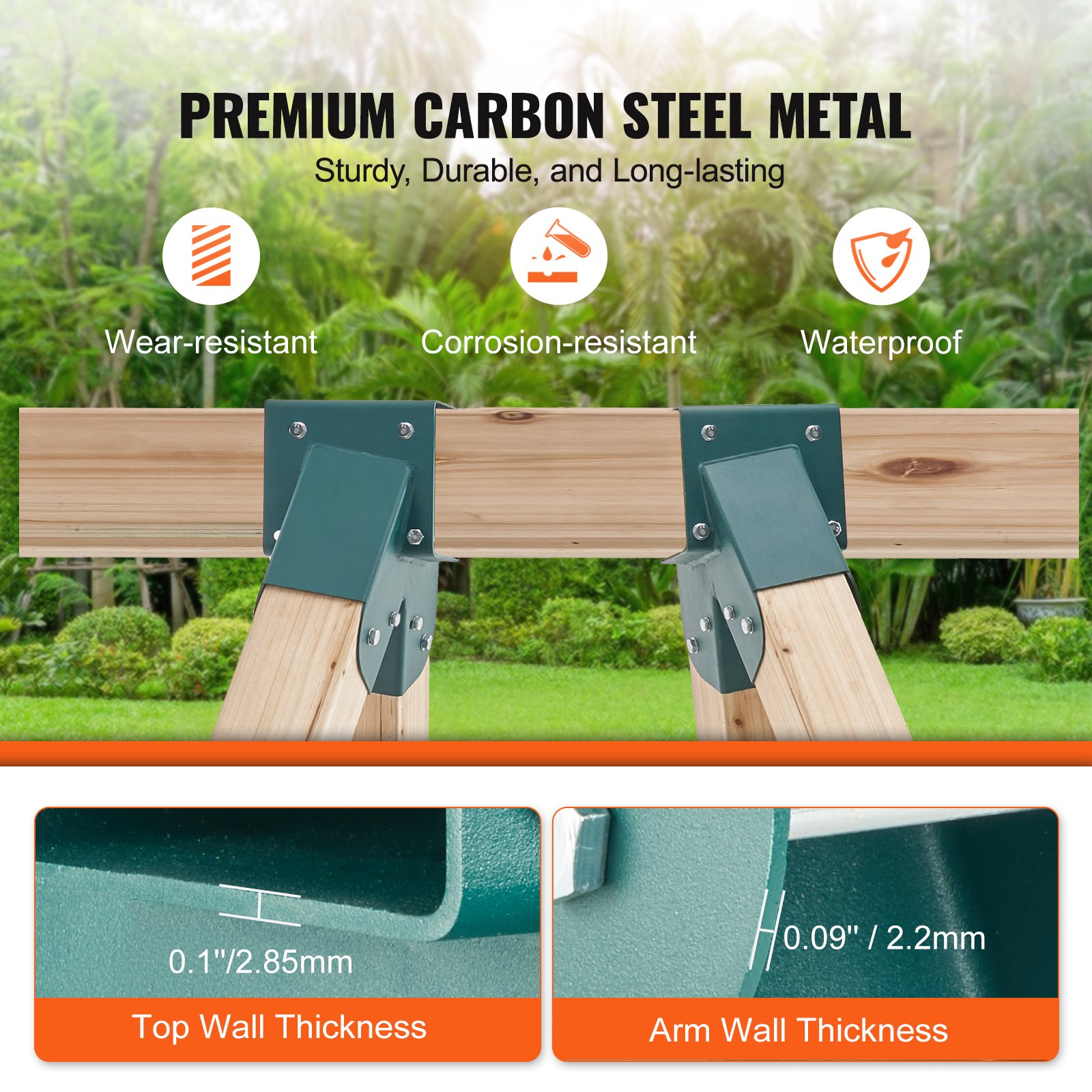 VEVOR A-Frame Middle Swing Set Brackets, Heavy Duty Carbon Steel Swing ...