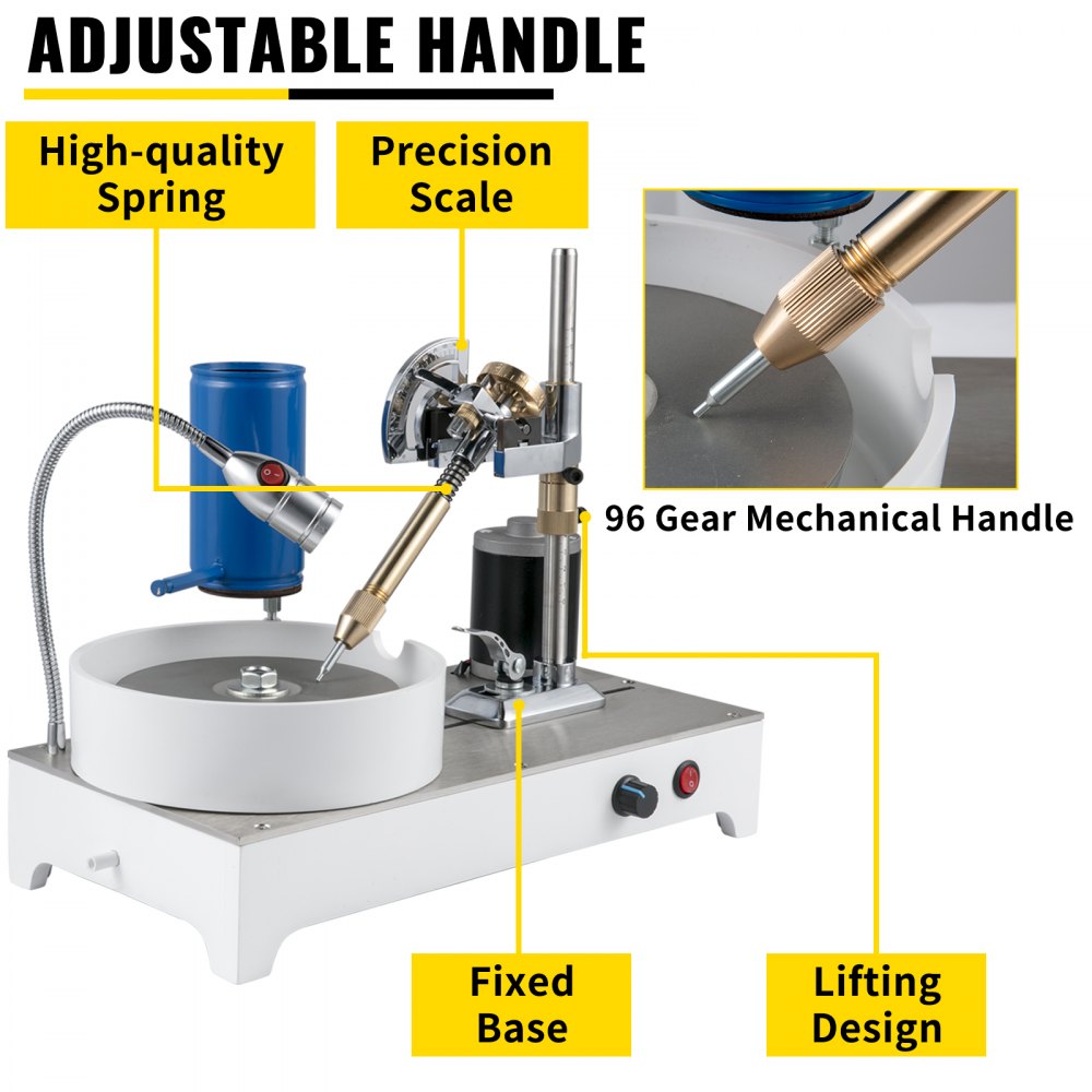 VEVOR Gem Faceting Machine 120W Jade Grinding Polishing Machine 50 ...