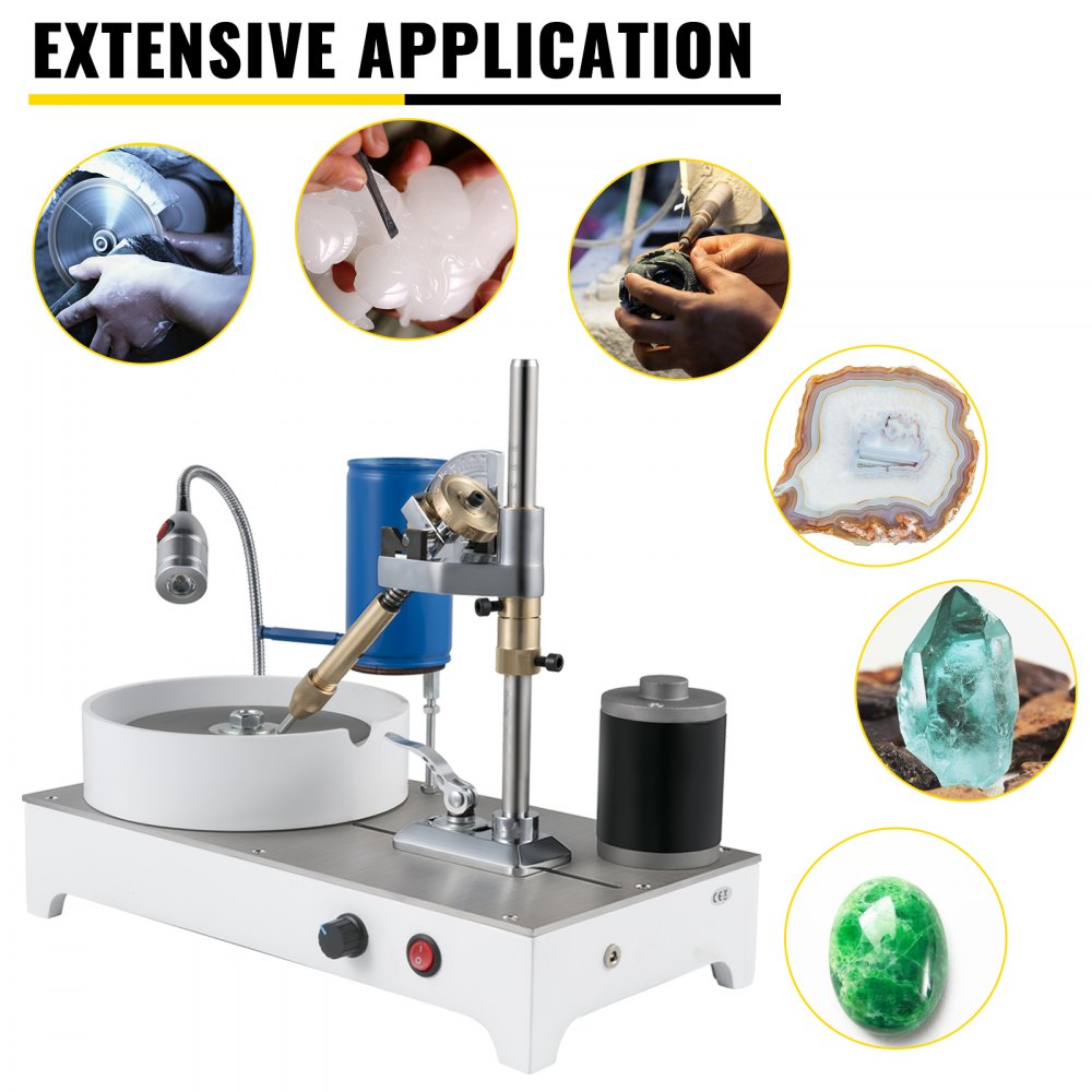 VEVOR Gem Faceting Machine 120W Jade Grinding Polishing Machine 50 ...
