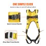 VEVOR Safety Harness, Full Body Harness, Safety Harness Fall Protection ...