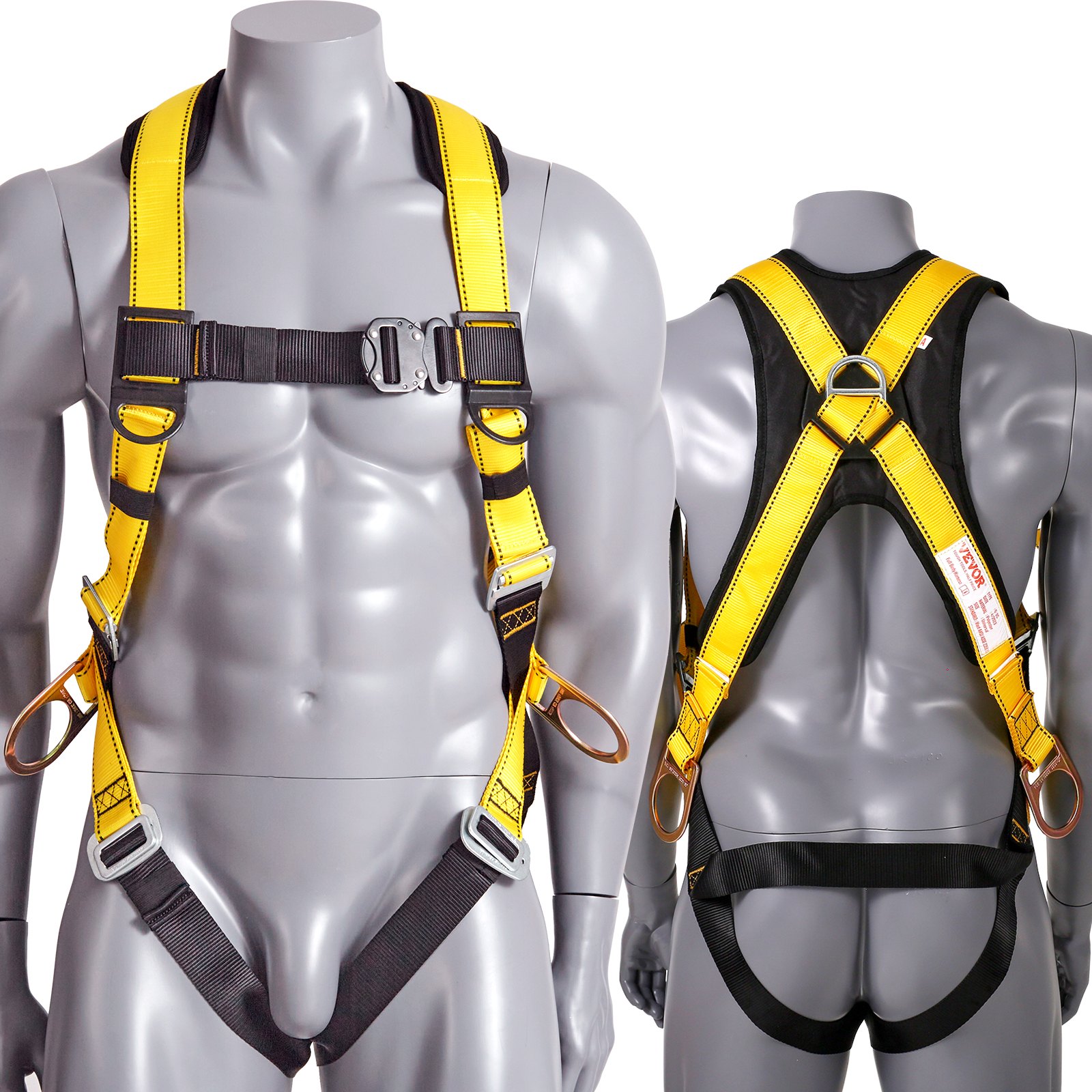 VEVOR Safety Harness Universal Full Body Harness with Padding & A ...