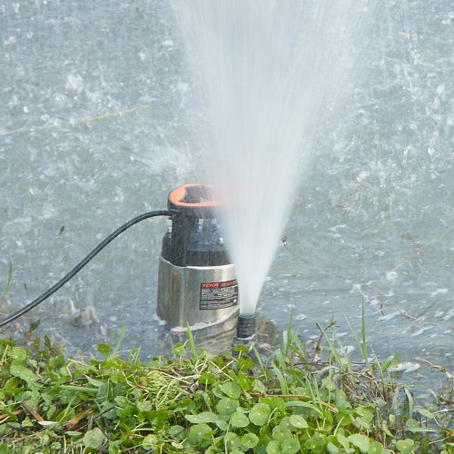 VEVOR 1HP Sump Pump, 4020GPH, 30FT Lift Stainless Steel Submersible ...