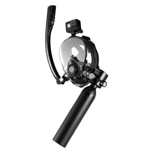 VEVOR 0.5L Scuba Tank 98.43 ft Diving Depth Lung Tank Kit with Snorkel ...