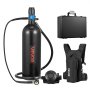 VEVOR Mini Scuba Tank, 1.9L Portable Diving Tank for Underwater ...