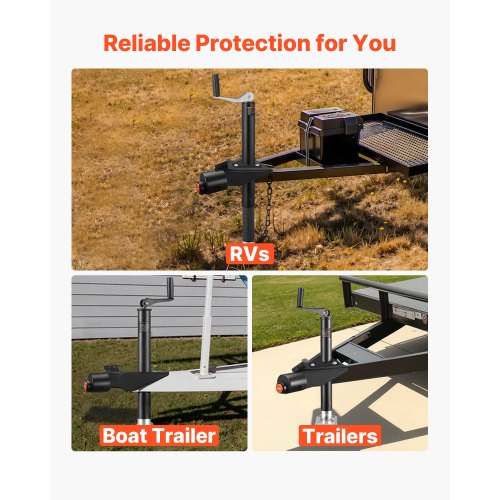 VEVOR Trailer Coupler Lock Fits 2-5/16 Inches Couplers Heavy Duty Tow ...