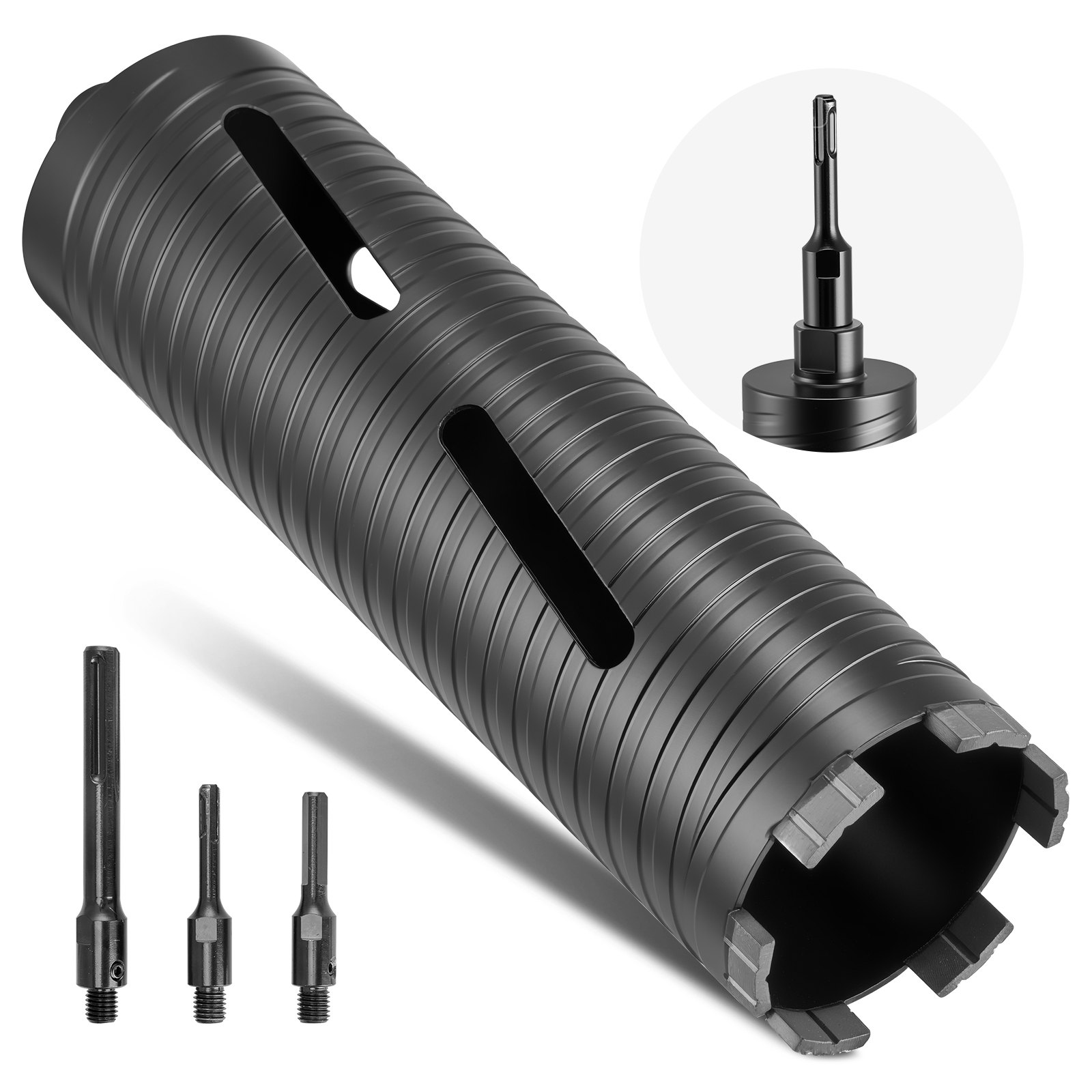 VEVOR 3 Inch Core Drill Bit – 9-1/2" Depth, 5/8-11 Thread