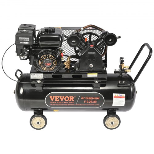 VEVOR 7HP Gas Powered Air Compressor, 21 Gallon Horizontal Air ...