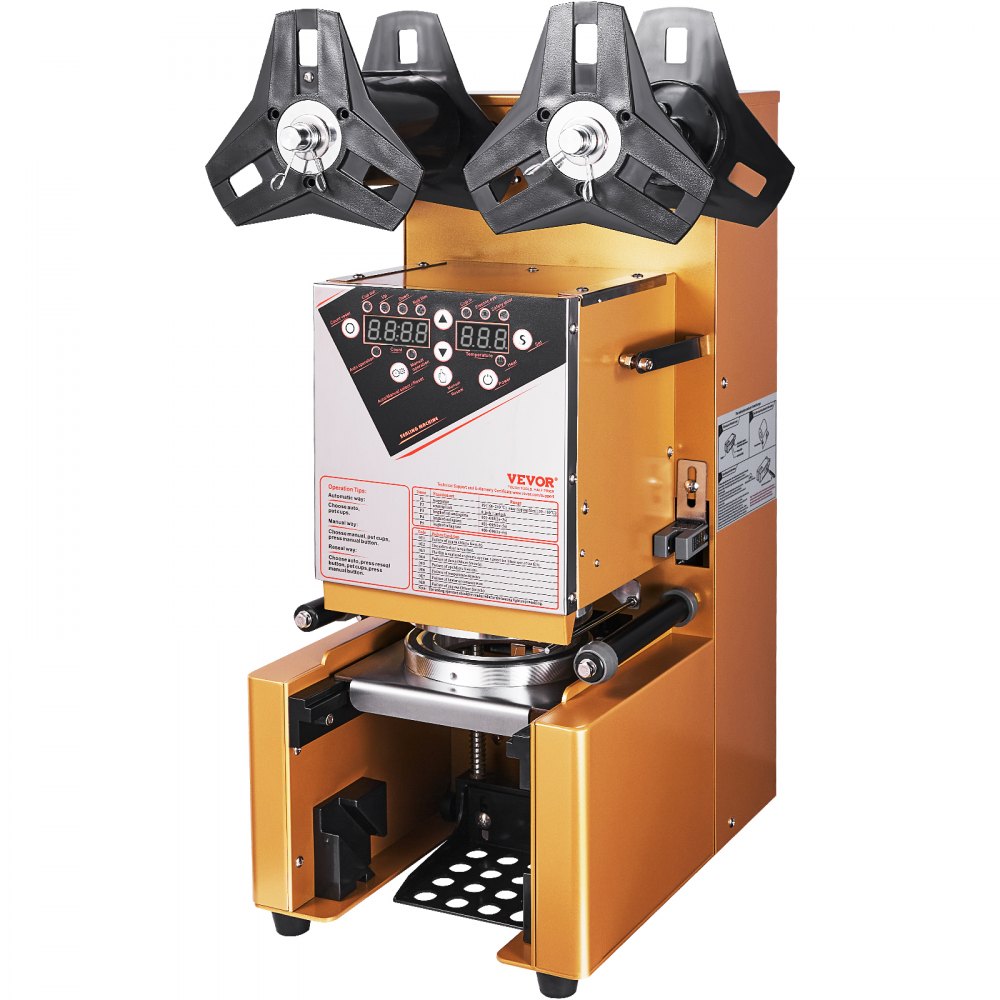 VEVOR Fully Automatic Cup Sealing Machine, 500-650 Cups/H, Cup Sealer ...