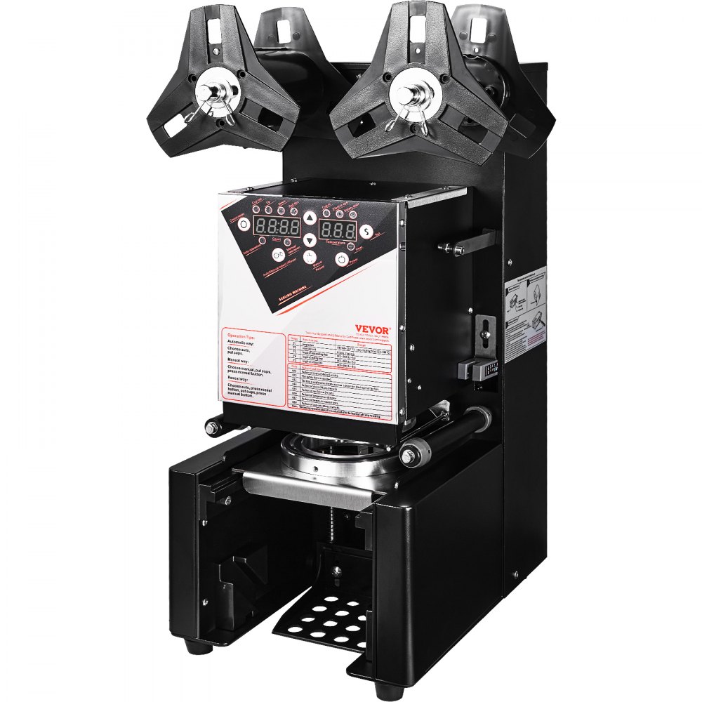 VEVOR Fully Automatic Cup Sealing Machine, 500-650 Cups/H, Cup Sealer ...
