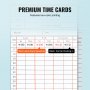 VEVOR Time Cards, Monthly Timesheets 100 pcs, 6 Columns Two-sided ...