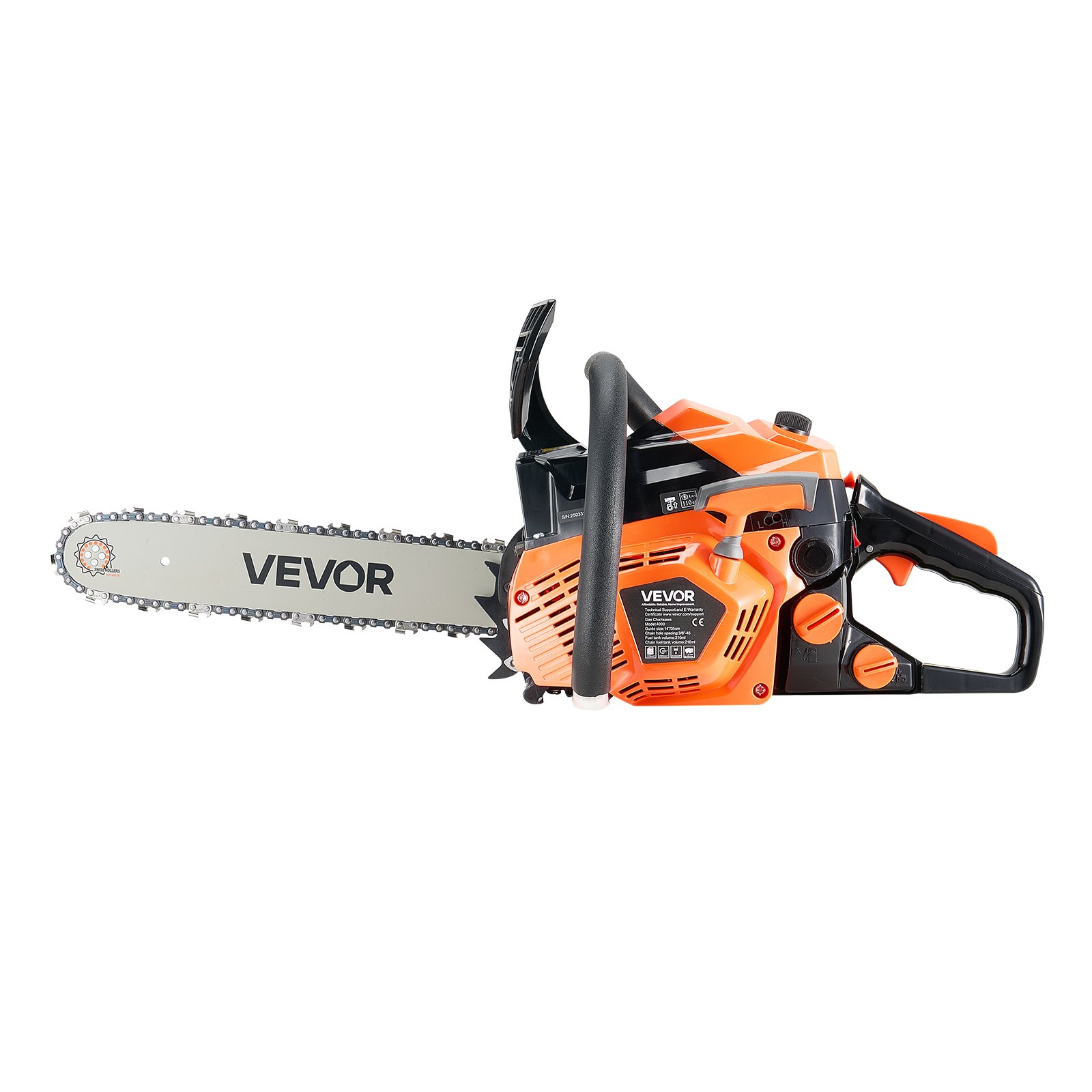 VEVOR 40 cc Gas Chainsaw, 14 inch Gas Powered Chainsaw, 1.8 HP Power ...