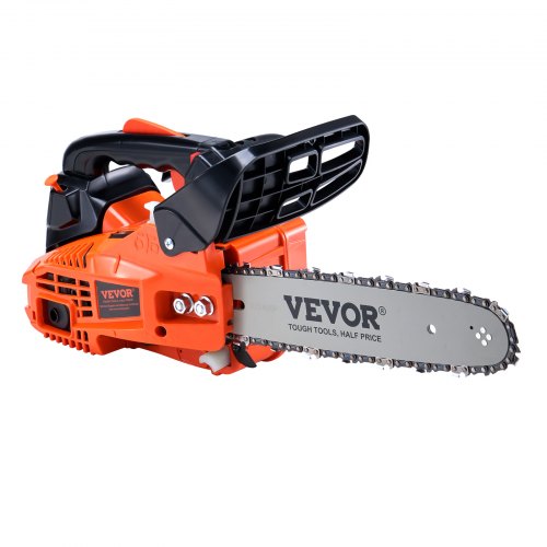 VEVOR 25.4CC 12" Gasoline Chainsaw Powered Wood Cutting Engine Gas ...