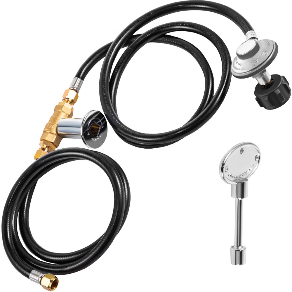 VEVOR Fire Pit Installation Kit, 90K BTU Max Propane Fire Pit Hose Kit ...