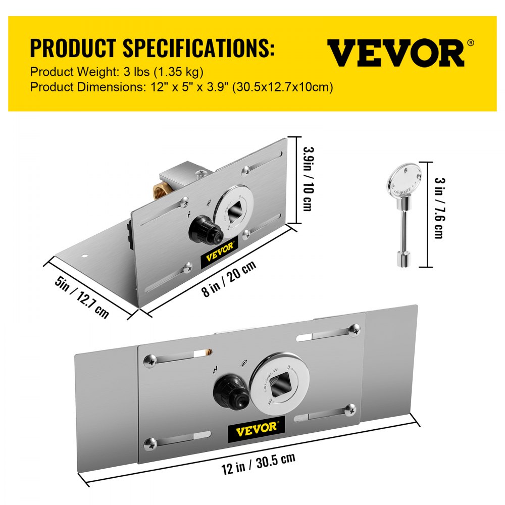 VEVOR Fire Pit Gas Burner Spark Ignition Kit, 300K BTU Fire Pit ...