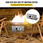 VEVOR Fire Pit Gas Burner Spark Ignition Kit, 300K BTU Fire Pit ...