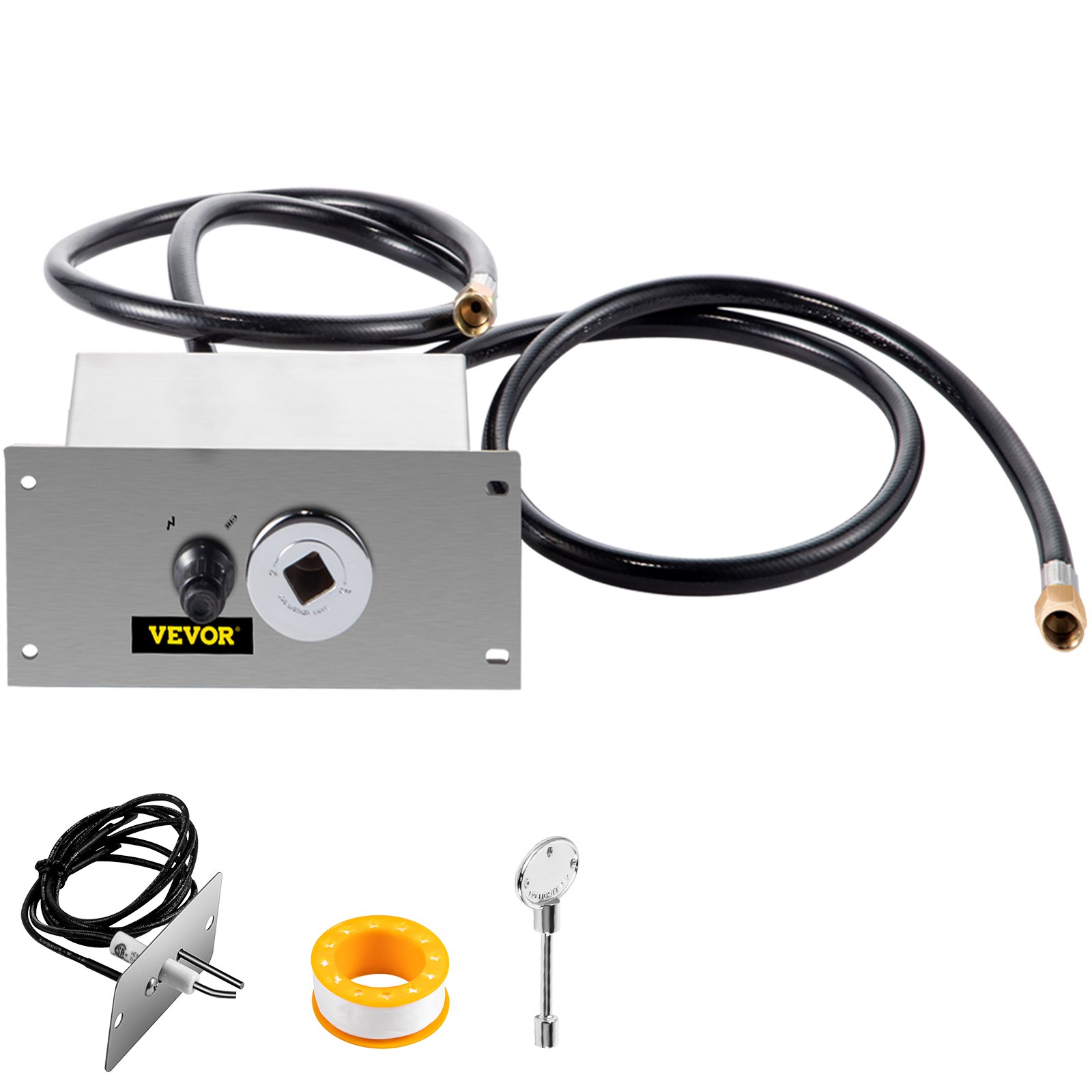 VEVOR Fire Pit Gas Burner Spark Ignition Kit, 300K BTU Fire Pit ...