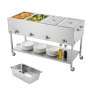 VEVOR Portable Propane Steam Table – 60.2 x 25 x 34.6 Inches