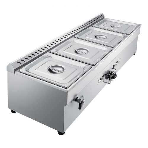 Commercial Propane Steam Table 4-Pan Outdoor Food Warmer Stainless ...