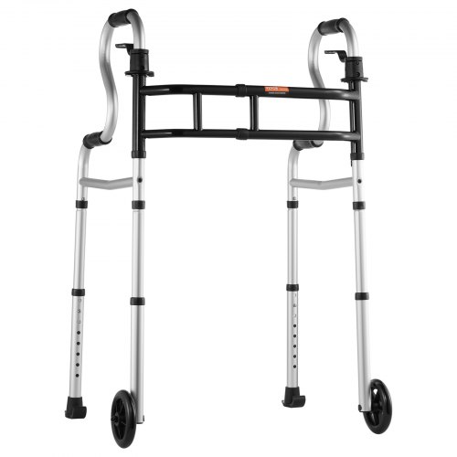 VEVOR Folding Walker on Wheels, 3-in-1 Stand-Assist Folding Walkers ...