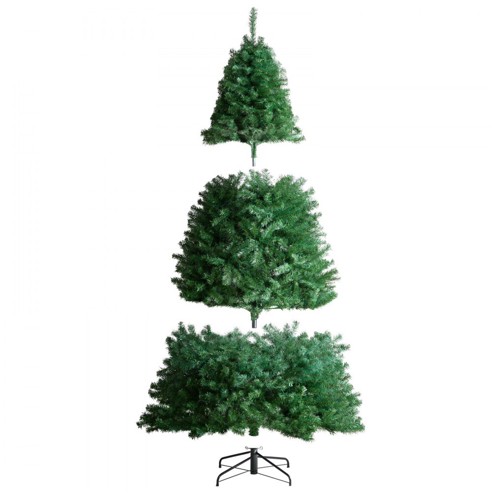 VEVOR Christmas Tree, 7.5ft Artificial Xmas Tree, Full Holiday Decor ...
