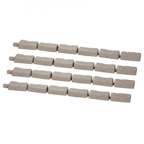 Fake Stone Landscape Edging 46.2x2.2in Lawn Edging Border Fade ...