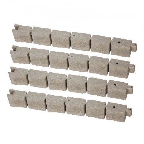 Fake Stone Landscape Edging 46.8x3.9 in Lawn Edging Border Fade ...