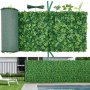 VEVOR Artificial Plant Wall, 4 PCS, Each Panel 2 x 8 ft Artificial Boxwood Panels, Sun ...