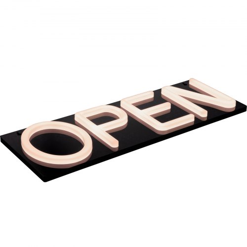 VEVOR LED Open Sign, 20" x 7" Neon Open Sign for Business, Adjustable ...
