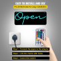VEVOR LED Open Sign, 22" x 9" Neon Open Sign for Business, Multiple ...