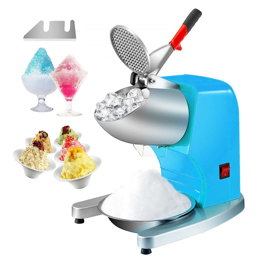 VEVOR Ice Crushers Machine, 220lbs Per Hour Electric Snow Cone Maker ...