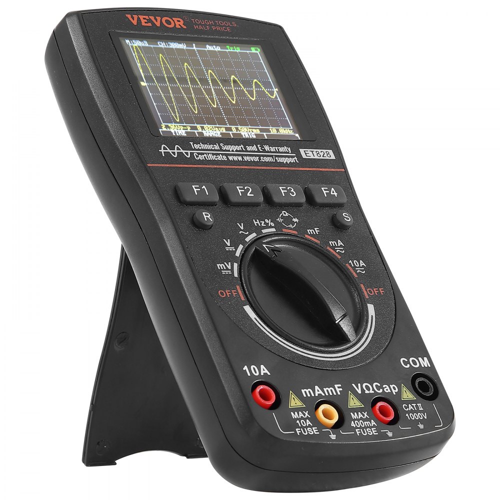 VEVOR 2-in-1 Handheld Digital Oscilloscope, 2.5MS/S Sampling Rate, 1MHZ ...
