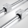 2 Set SBR20-1200mm 20mm Fully Supported Linear Rail Shaft Rod With 4 ...